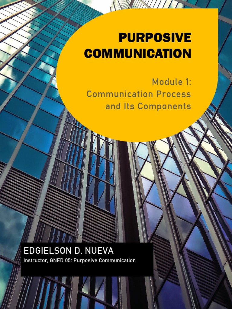 GNED 05 Module 1 - Communication Process and Its Components | PDF ...