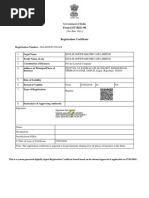 GST Registration Certificate Sample | PDF