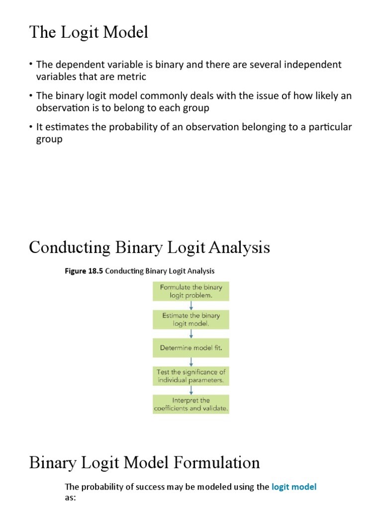 Understanding Binary Logit Models | PDF | Logistic Regression | Errors ...