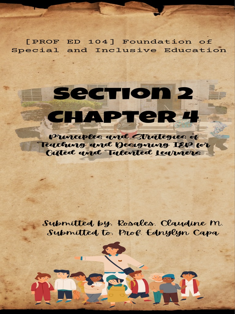 Section 2 Chapter 4 (Rosales, Claudine M.) | PDF | Curriculum | Gifted Education
