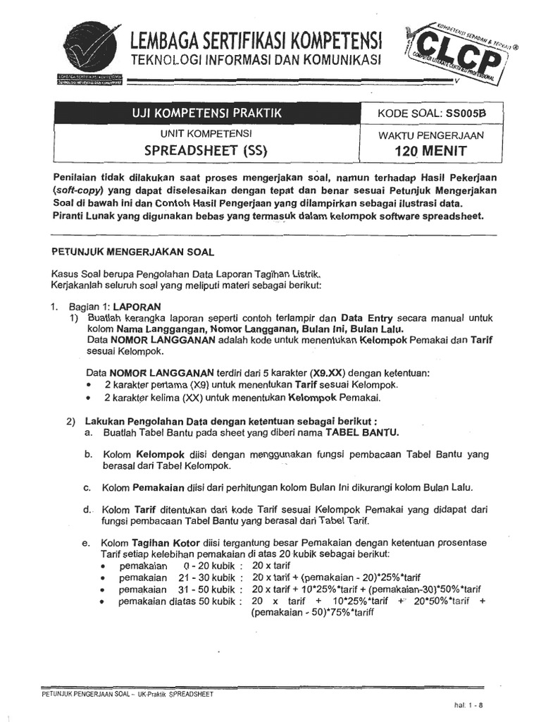CLCP Ms. Excel Listrik Terang Terus | PDF