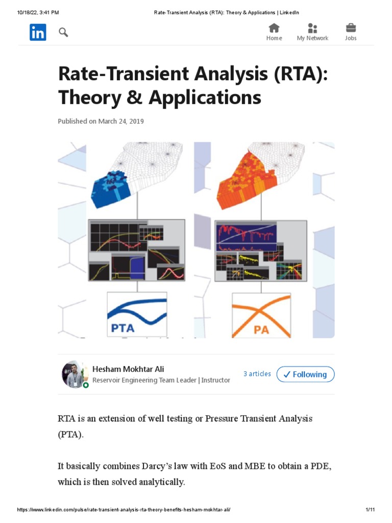Rate-Transient Analysis (RTA) - Theory & Applications - LinkedIn | PDF ...