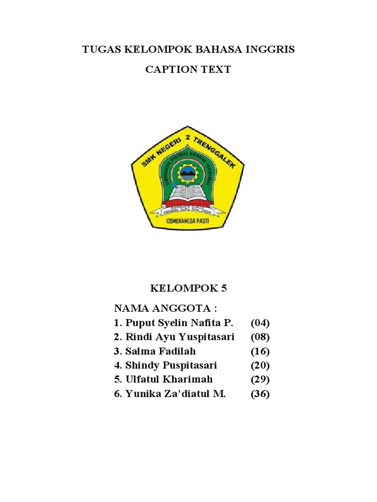 Tugas Bahasa Inggris Caption Text | PDF | Verb | Human Communication