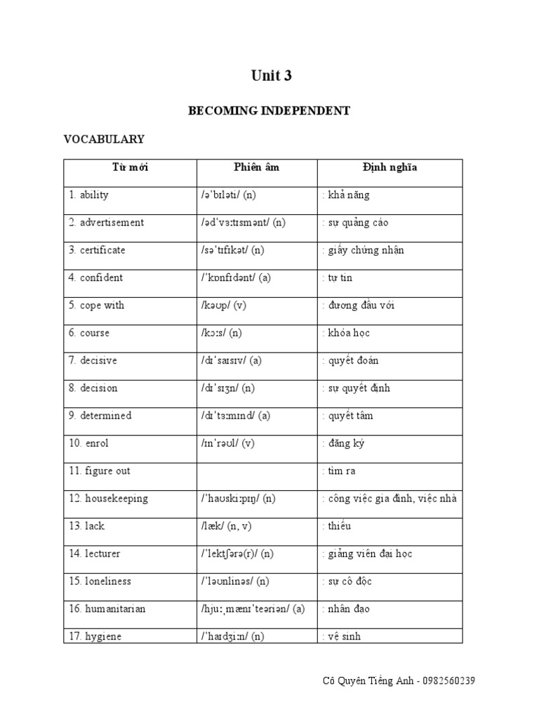 Unit 3 Grade 11 | PDF