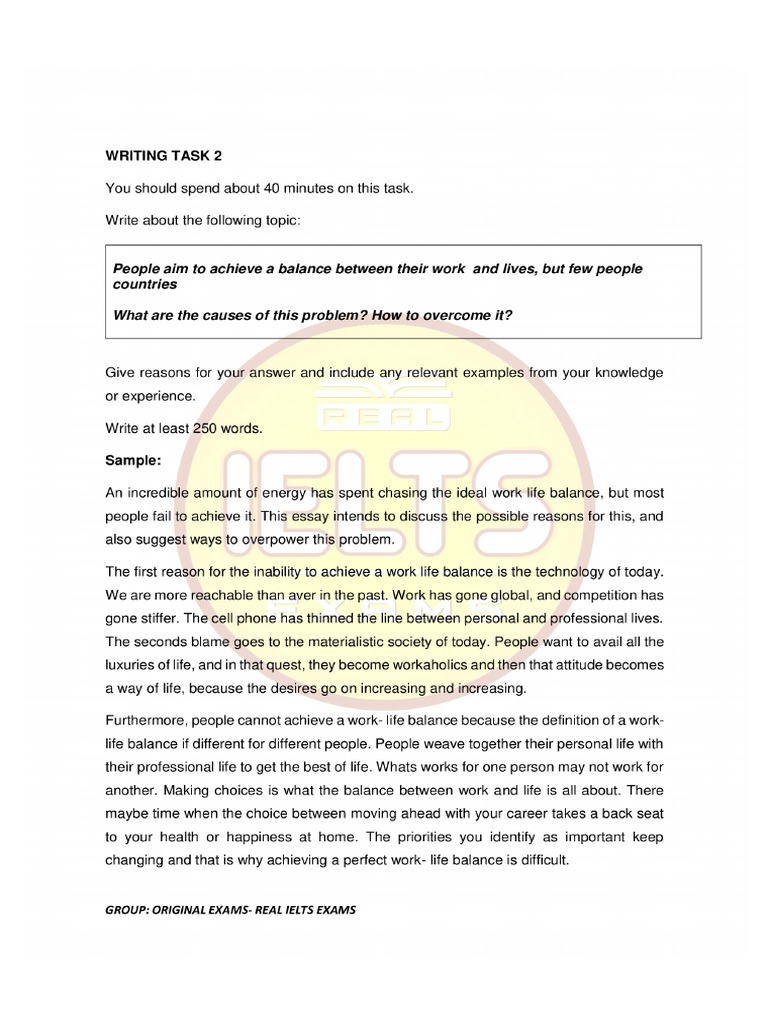 Writing Task 2 | PDF