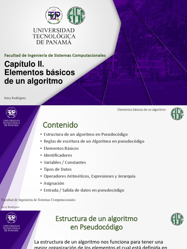 PP-2022-Elementos Básicos de Un Algoritmo1 | PDF | Algoritmos | Cadena (informática)