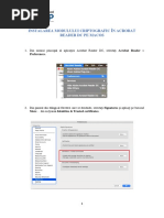 DigiSign Instructiuni Instalare Si Utilizare A Semnaturii Electronice Pe macOS | PDF