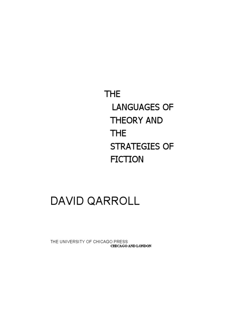 David Carroll - The Subject in Question The Languages of Theory and The ...