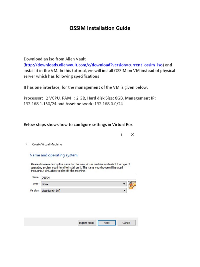 OSSIM Installation Guide | PDF | Microsoft Windows | Computer Network