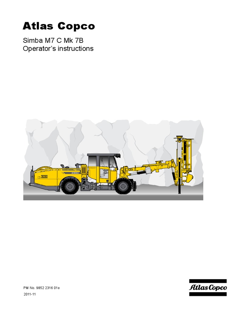 9852 2316 01e Operators Instructions Simba M7 C MK 7b | PDF | Drilling ...