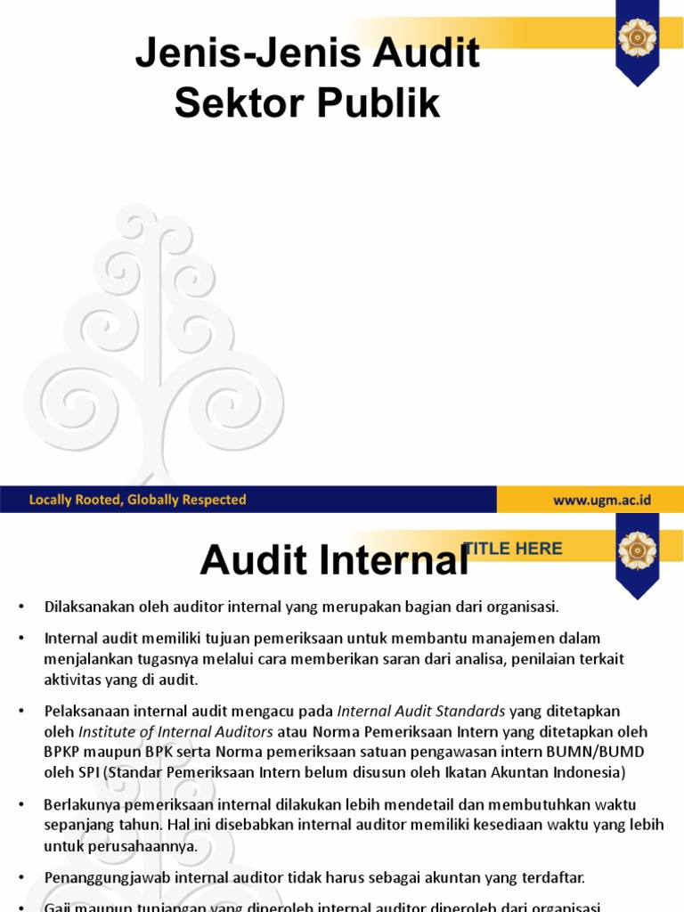 2 Jenis Dan Lingkup Audit Sektor Publik | PDF