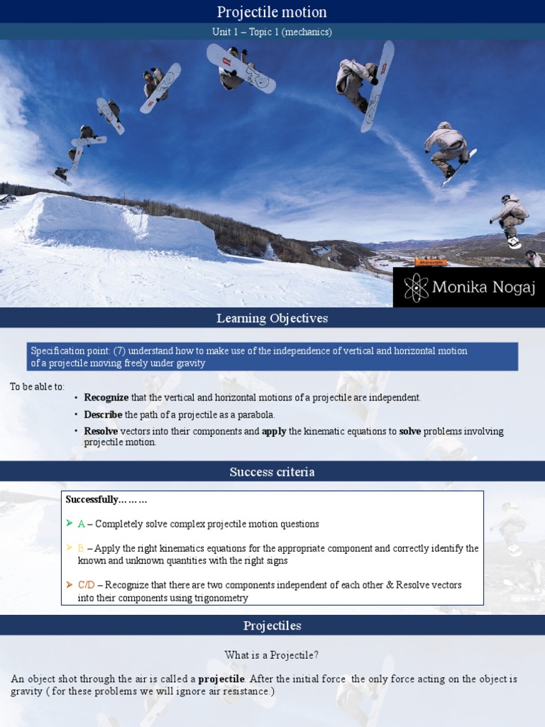 5 Projectile Motion | PDF | Acceleration | Velocity