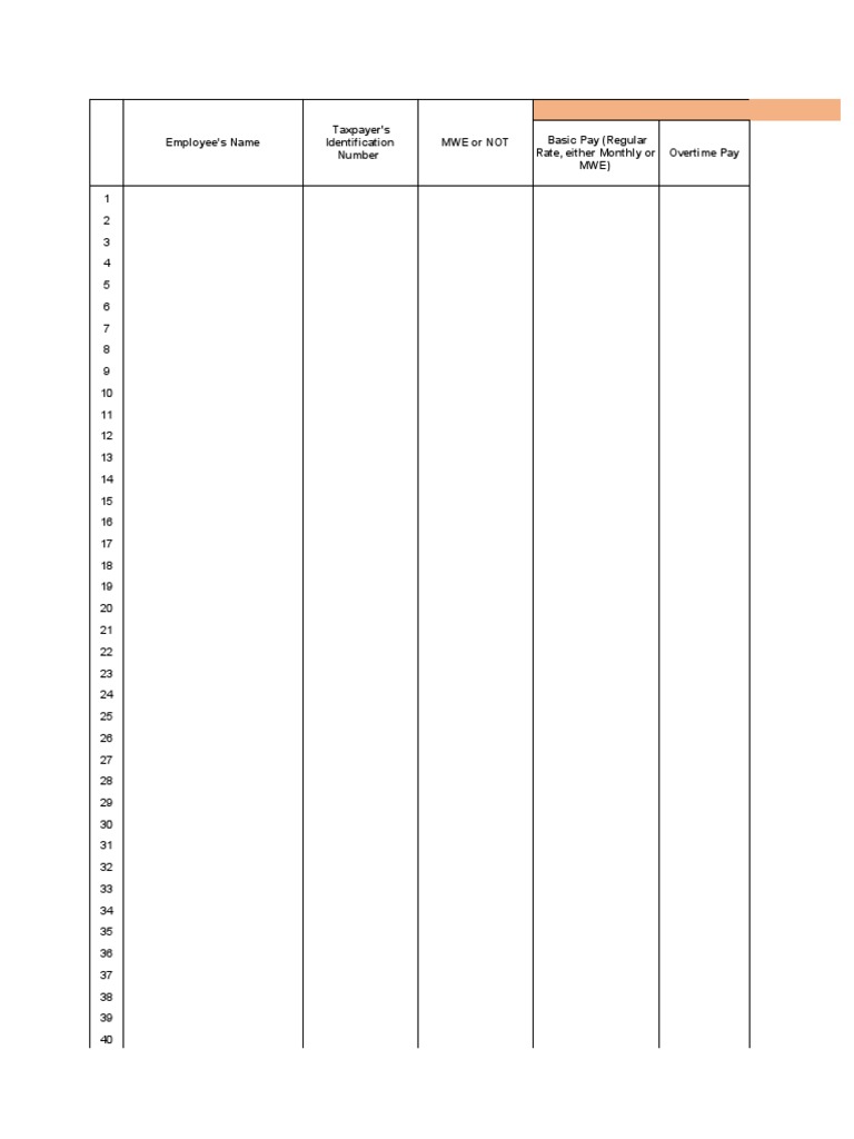 1601C and 1604C Blank Template | PDF
