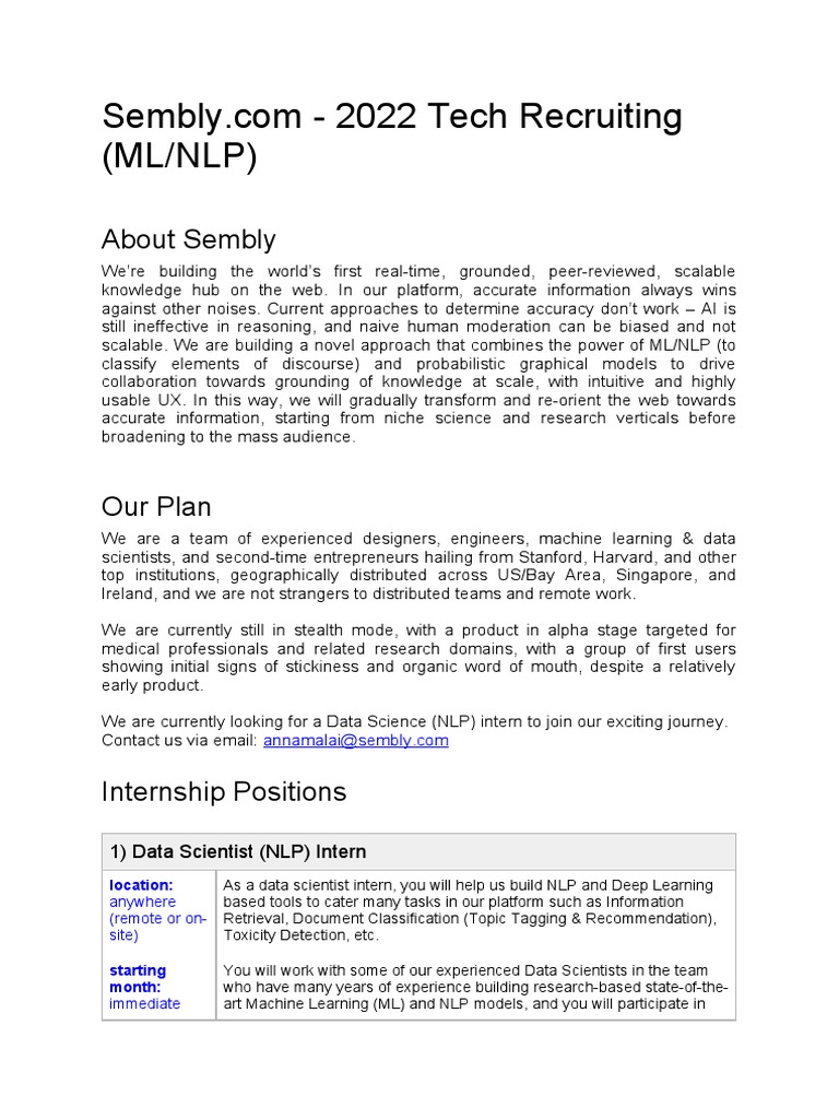 JD DS Intern | PDF | Deep Learning | Artificial Intelligence