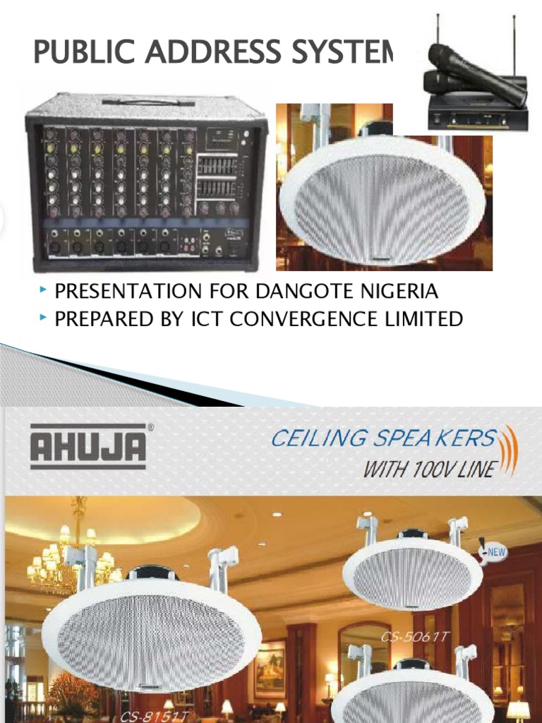 Public Address System | Download Free PDF | Loudspeaker ...