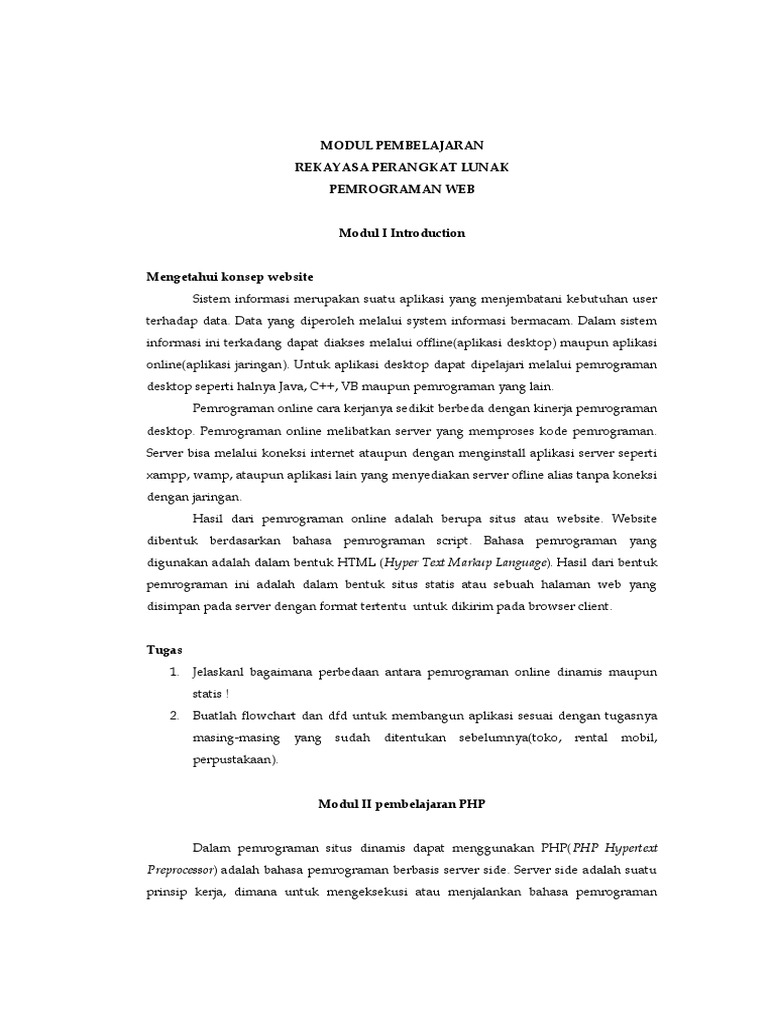 Modul PHP Mysql | PDF