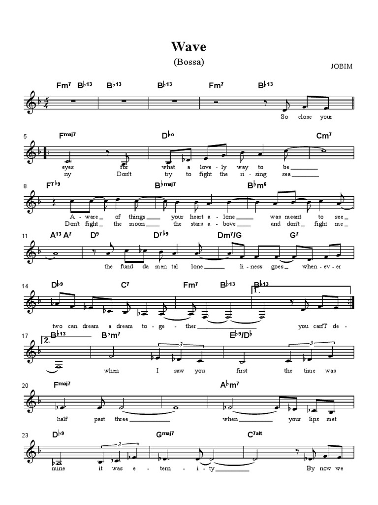 Wave Jobim | PDF