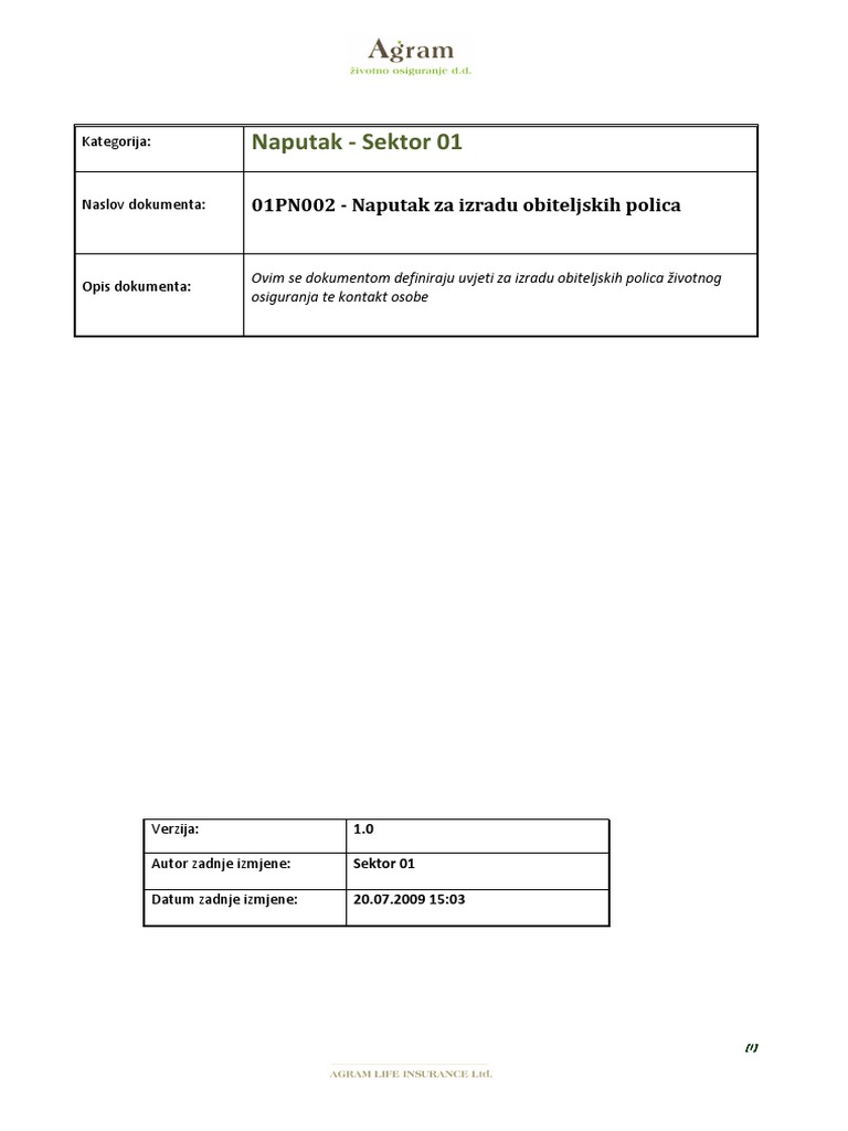 01PN002 - Naputak Za Izradu Obiteljskih Polica | PDF