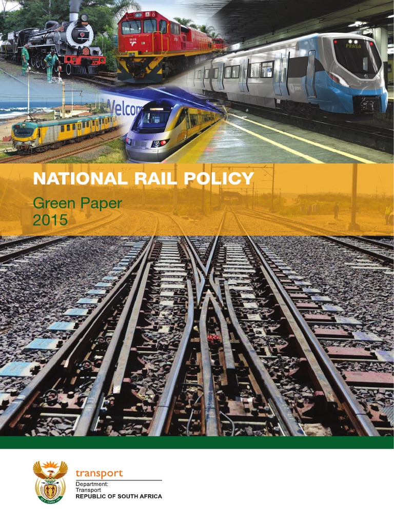 National Rail Policy Green Paper 2015 | PDF | Rail Transport | Transport