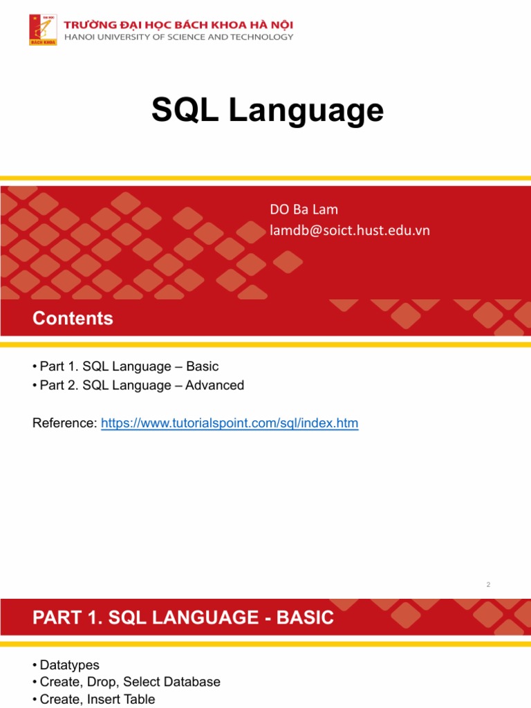 Sql Introduction Pdf Relational Database Table Database 9878