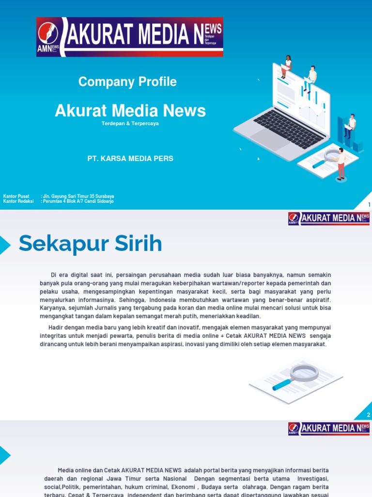 Company Profile Akurat Media News | PDF