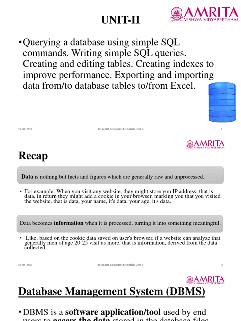 DBMS CompSysEss | PDF | Databases | Relational Database