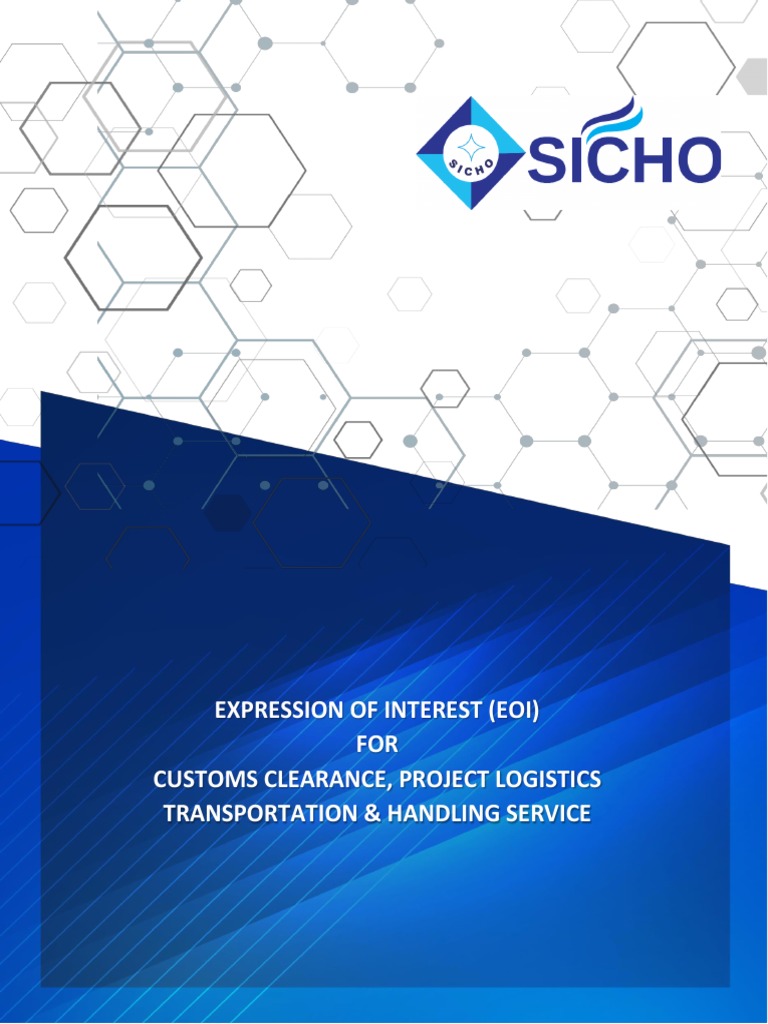 Expression of Interest (Eoi) FOR Customs Clearance, Project Logistics ...