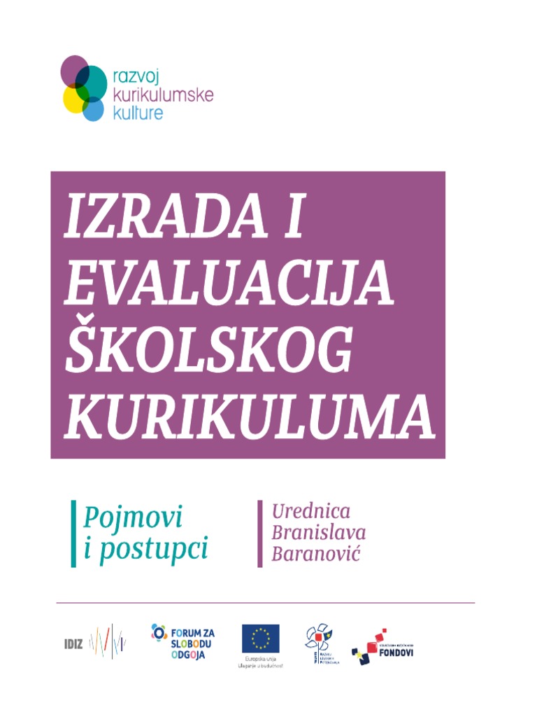 Izrada I Evaluacija Školskog Kurikuluma | PDF