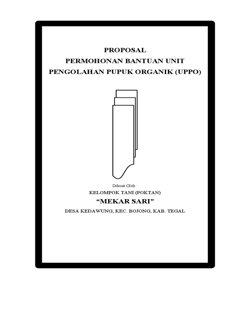 Proposal Uppo Mekar Sari | PDF | Sains & Matematika | Teknologi & Rekayasa