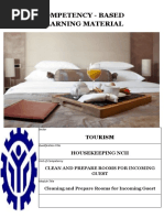 Cblm-Clean and Prepare Room For Incoming Guest | PDF | Mattress | Bed