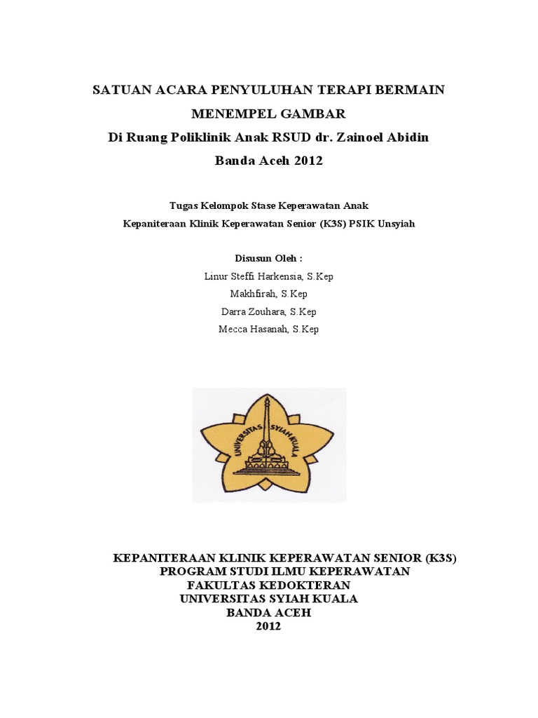 SAP Terapi Bermain - ANAK | PDF