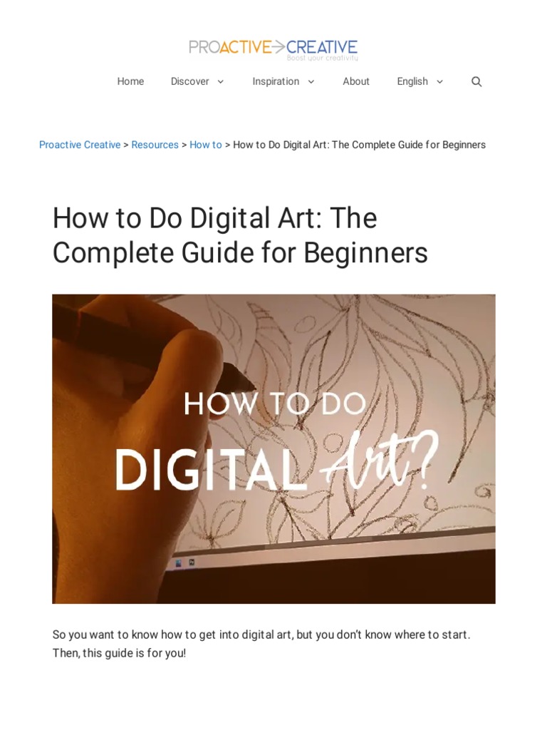 How To Do Digital Art - The Complete Guide & Easy Tips For Beginners ...