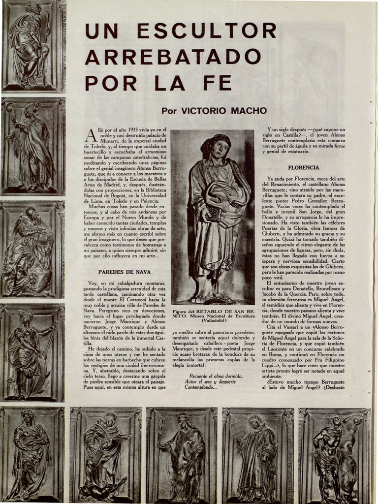 33 - Macho Victorio Un Escultor Arrebatado Por La Fe 1962 01 - 166 - PP ...