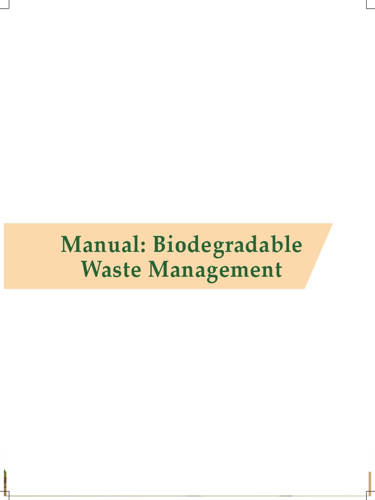 Biodegradable Waste Management Manual English | PDF | Anaerobic ...
