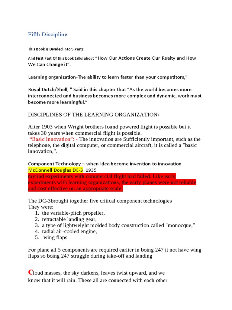 Fifth Discipline | PDF | Disciplines | Psychological Concepts