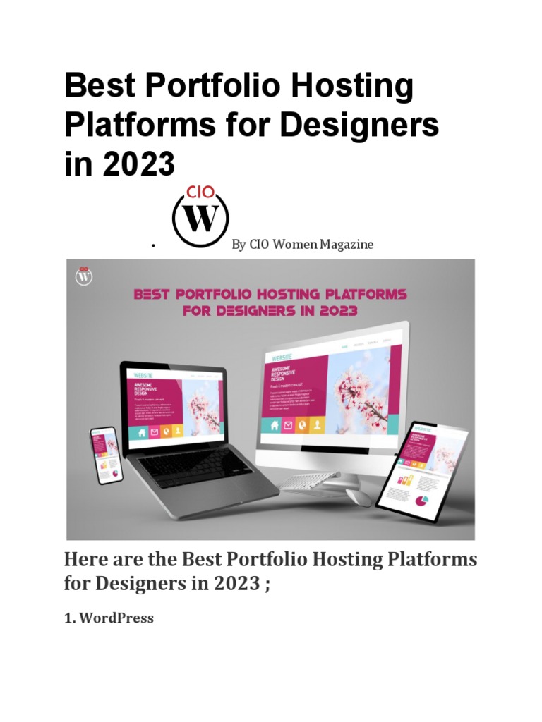 Best Portfolio Hosting Platforms For Designers in 2023 | PDF | Websites ...