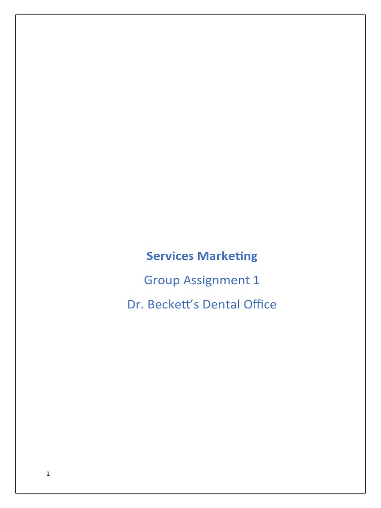 Group Assignment 1 Pdf Dentistry Patient 8464
