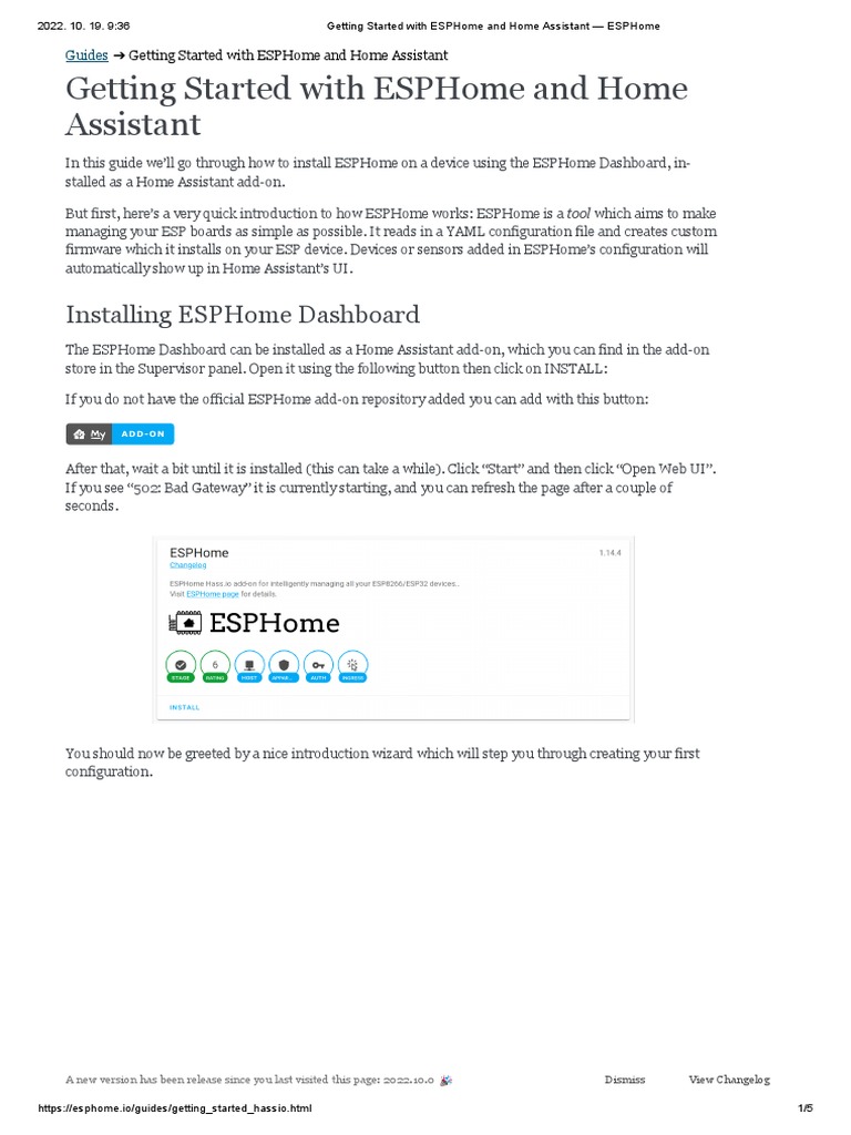 Getting Started With ESPHome and Home Assistant - ESPHome | PDF | Usb | Computer File