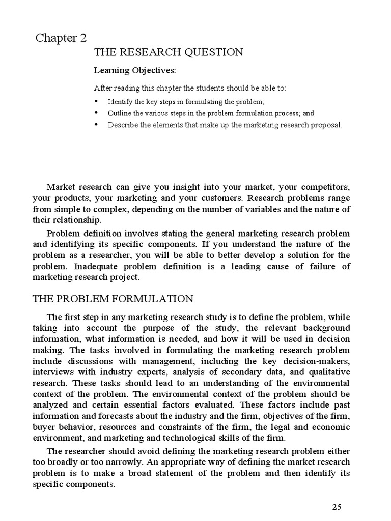 Chapter-2-report | PDF | Marketing Research | Marketing