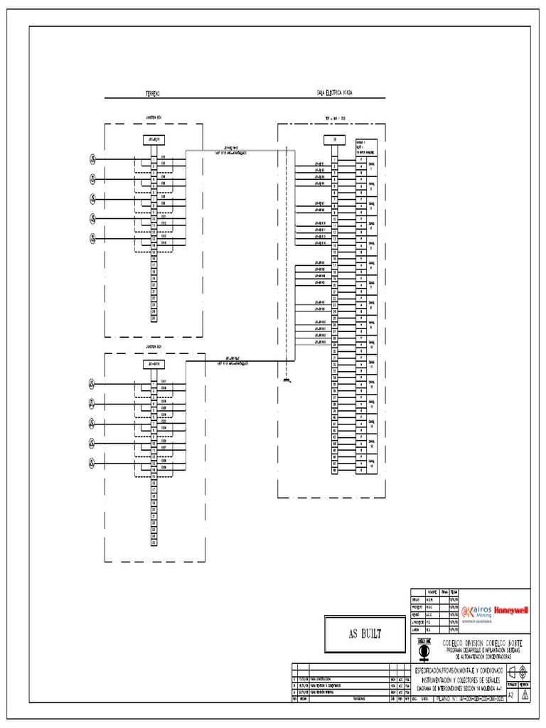 IAP DCN GEN COD CNX 0035 Diagrama Interconexiones Rev 0 As Built | PDF