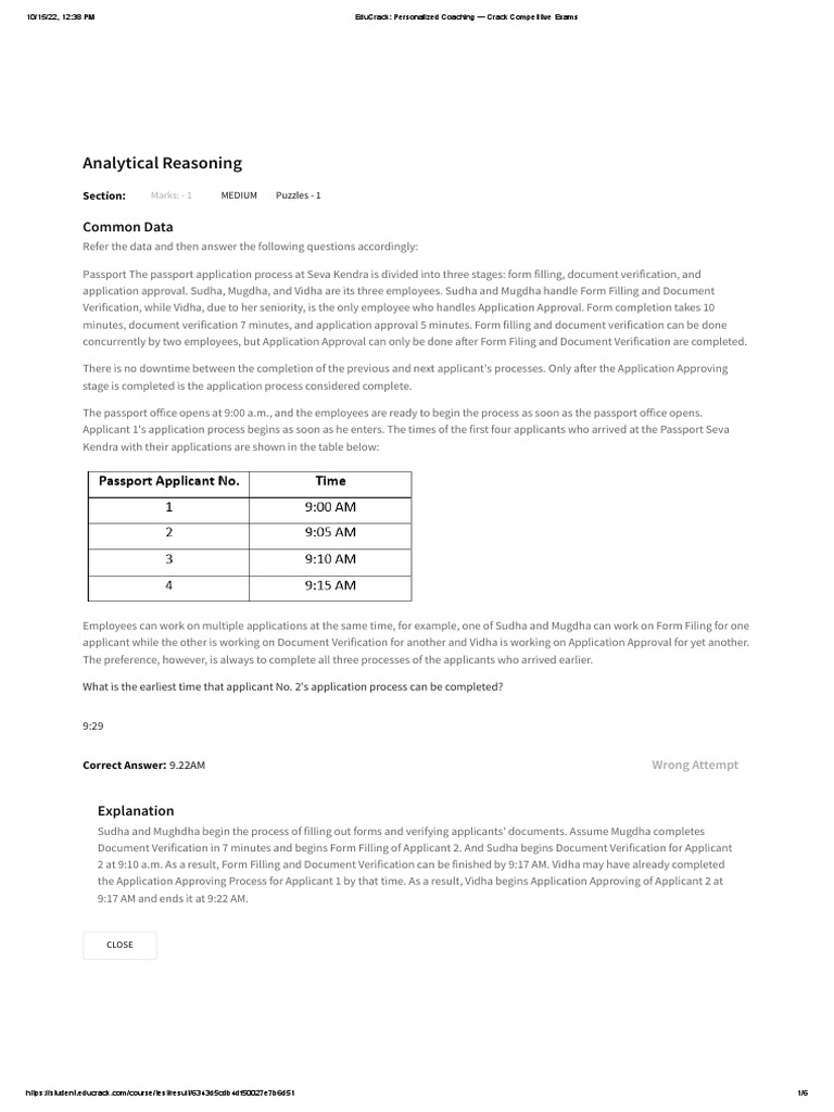 Application Form Question | PDF
