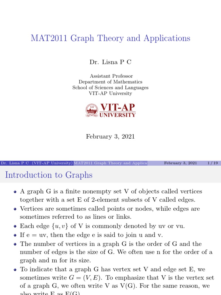 Introduction To Graph Theory | PDF | Vertex (Graph Theory) | Discrete ... Introduction To Graph Theory | PDF | Vertex (Graph Theory) | Discrete ...