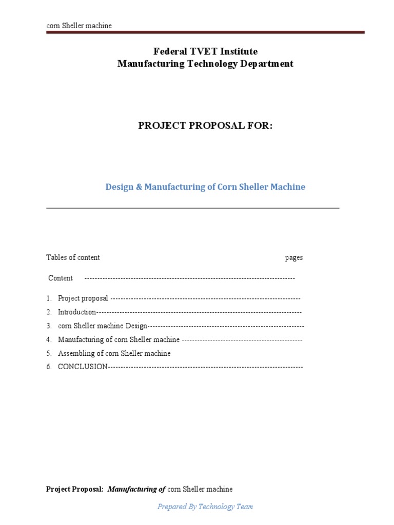 Proposal | PDF | Pump | Irrigation