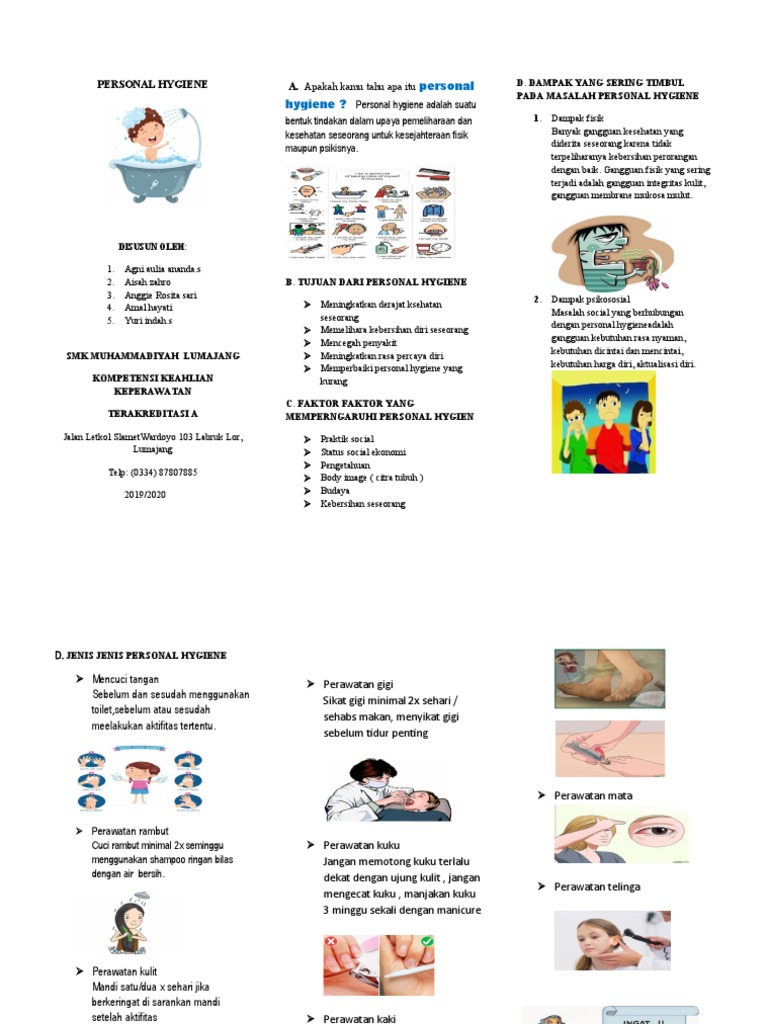 Jenis dan Tujuan Personal Hygiene | PDF