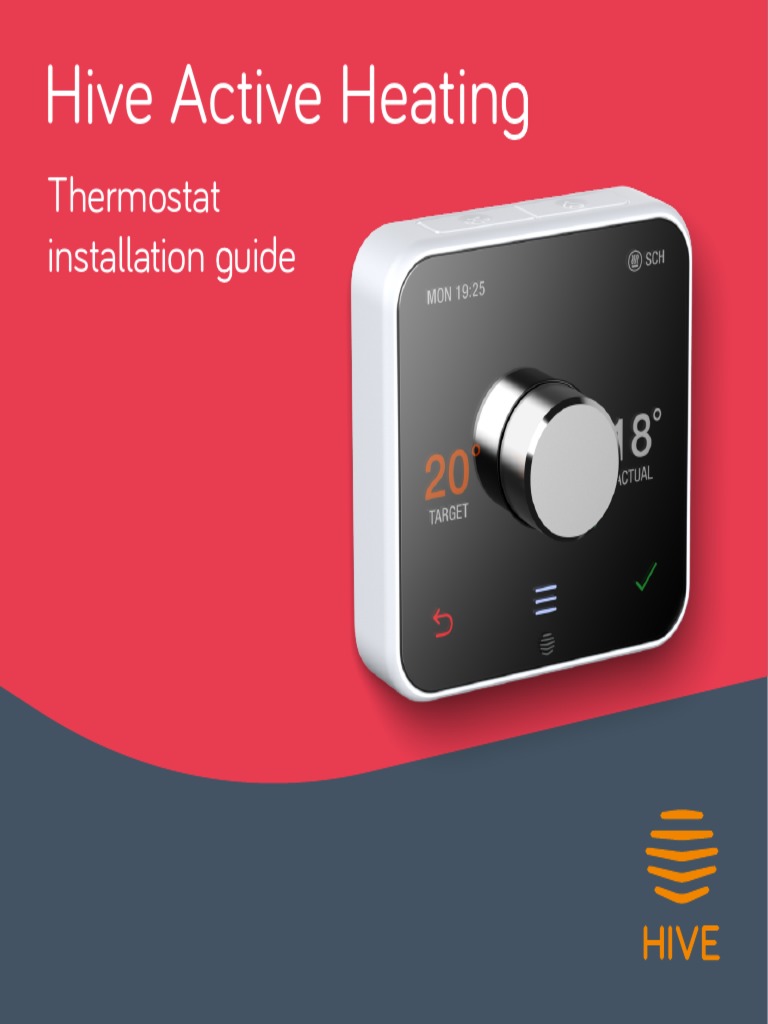 Hive Thermostat SLT3c - Installation Guide | PDF | Water Heating ...