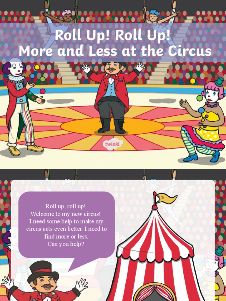 T N 7821 Roll Up Roll Up More and Less at The Circus Powerpoint Ver 2 ...