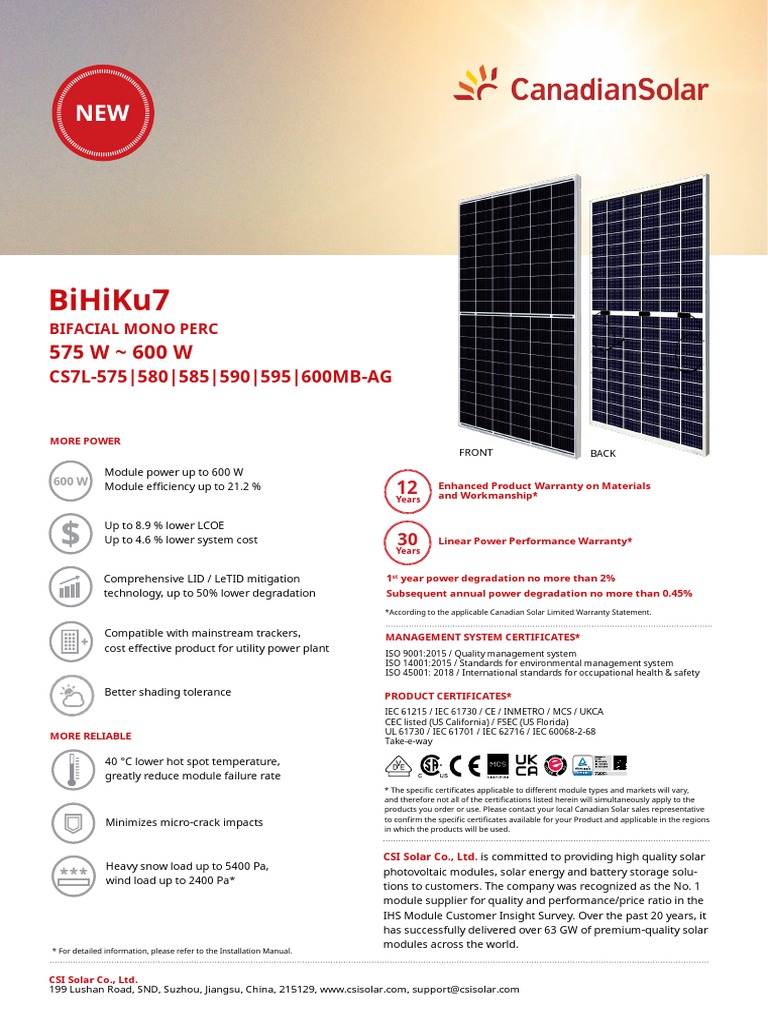 590w Bifacial | PDF | Solar Energy | Photovoltaics