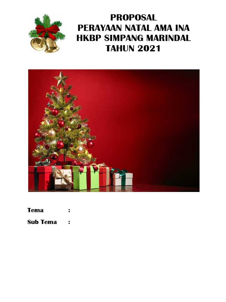 Proposal Natal Ama Ina HKBP Simp. Marindal Tahun 2021 | PDF | Griya & Taman