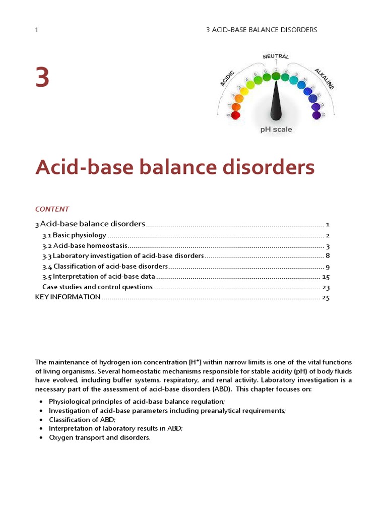 CB CH 03 Abd | PDF | Buffer Solution | Homeostasis