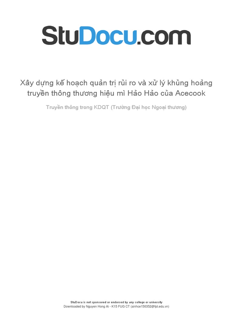 Xay Dung Ke Hoach Quan Tri Rui Ro Va Xu Ly Khung Hoang Truyen Thong ...